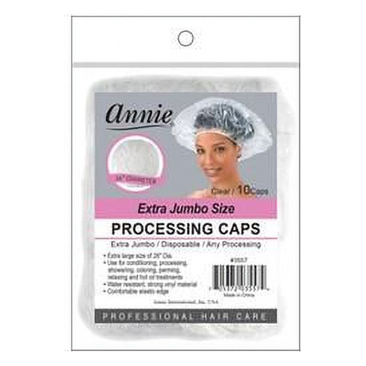Annie Extra Jumbo Size Processing Caps Clear 10/PK - Walmart.com