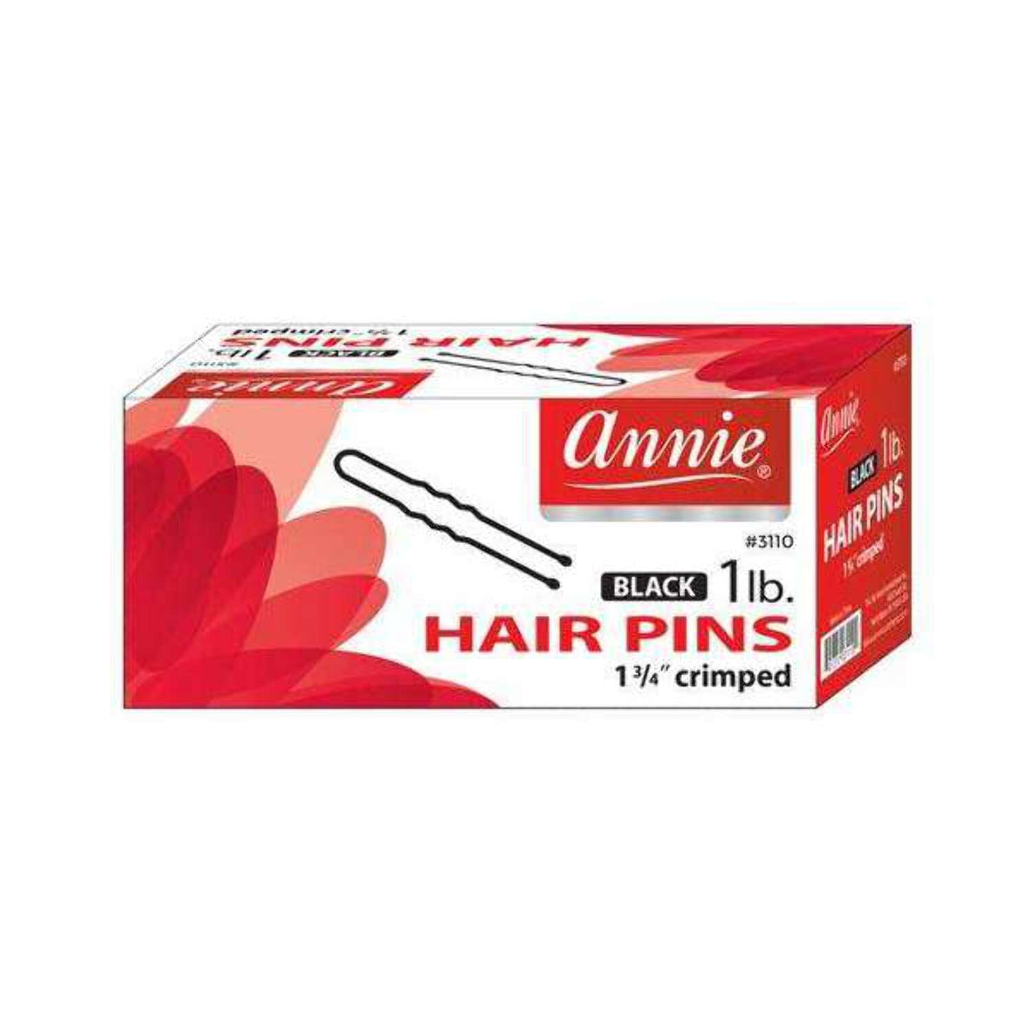 ANNIE HAIR PINS 1 3/4IN 1LB - BLACK - Walmart Business Supplies