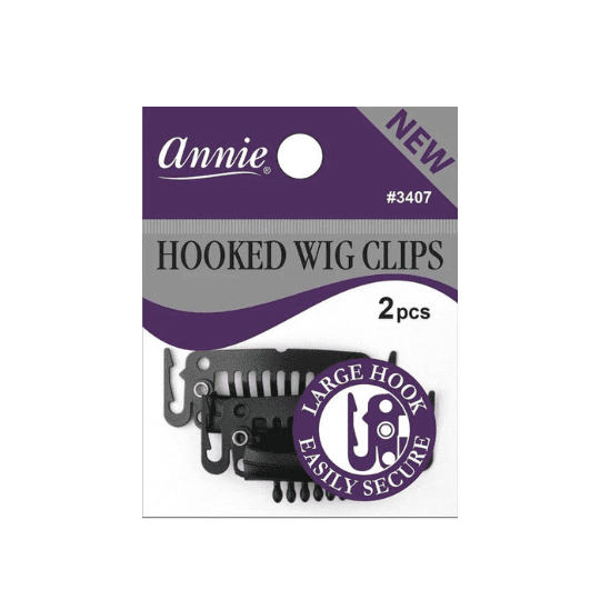 Annie Hooked Wig Clips - Large Hook/ Easily Secure - 2 Pieces - Walmart.com