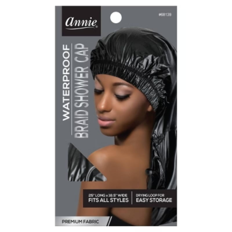 Annie International Max Jumbo Braid Shower Cap - Black - Walmart.com