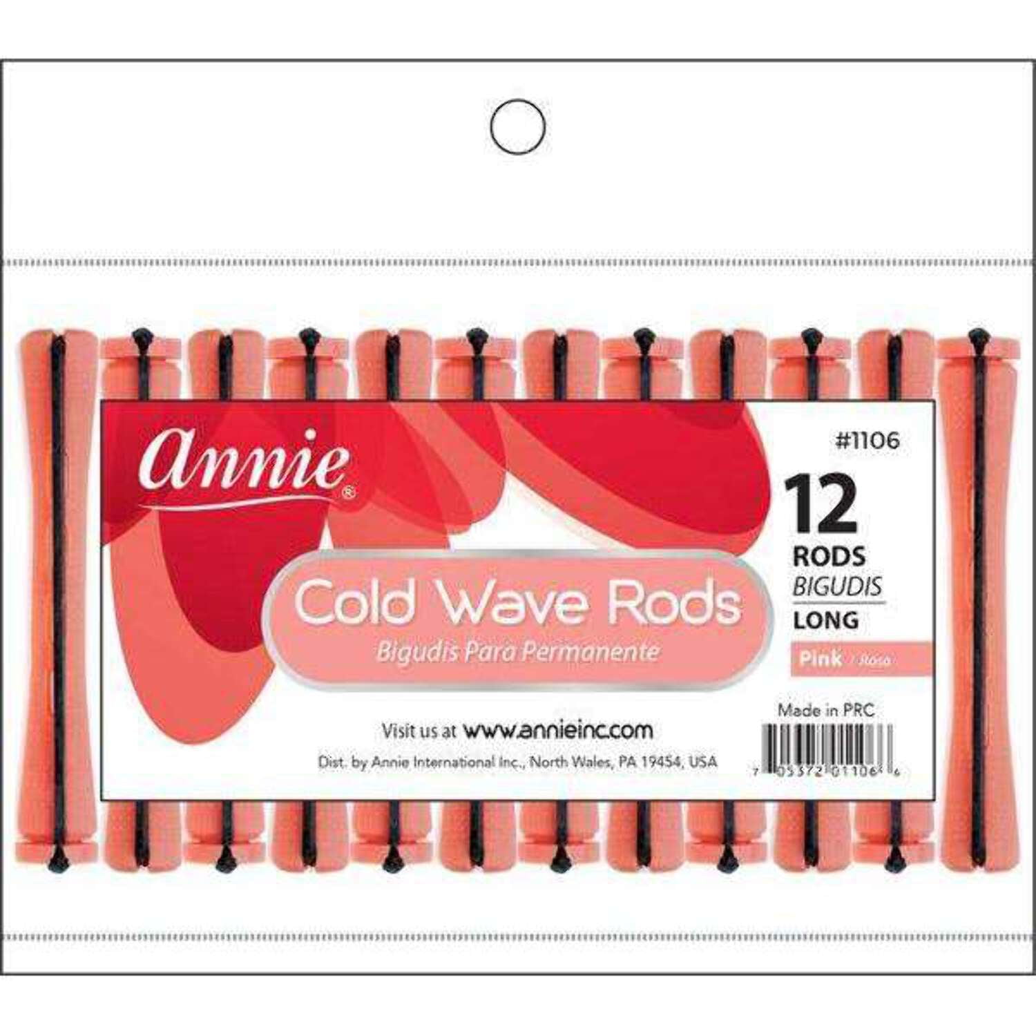 Annie Long Cold Wave Rods with Rubber Band for Hair Curling and Perm ...