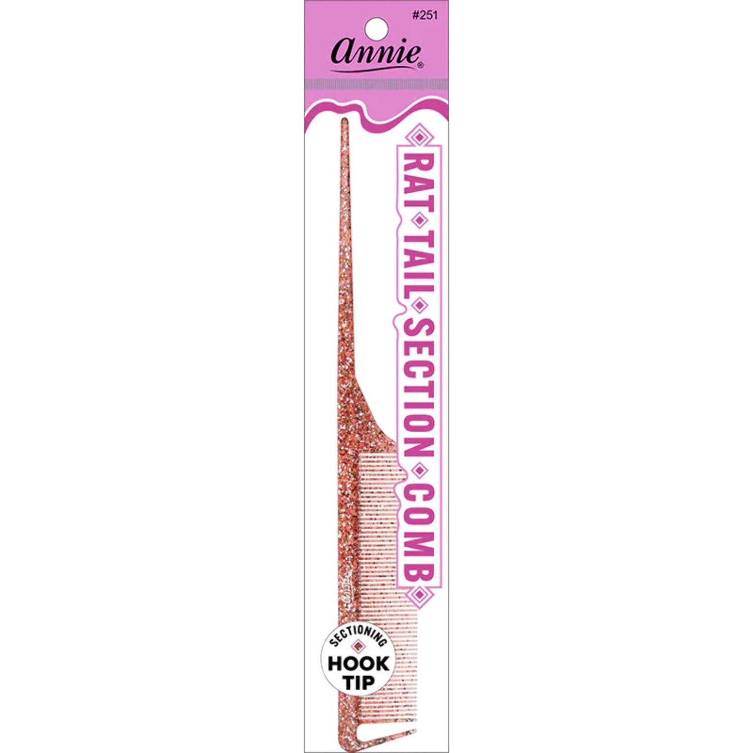Annie Luminous Rat Tail Section Comb - Walmart.com