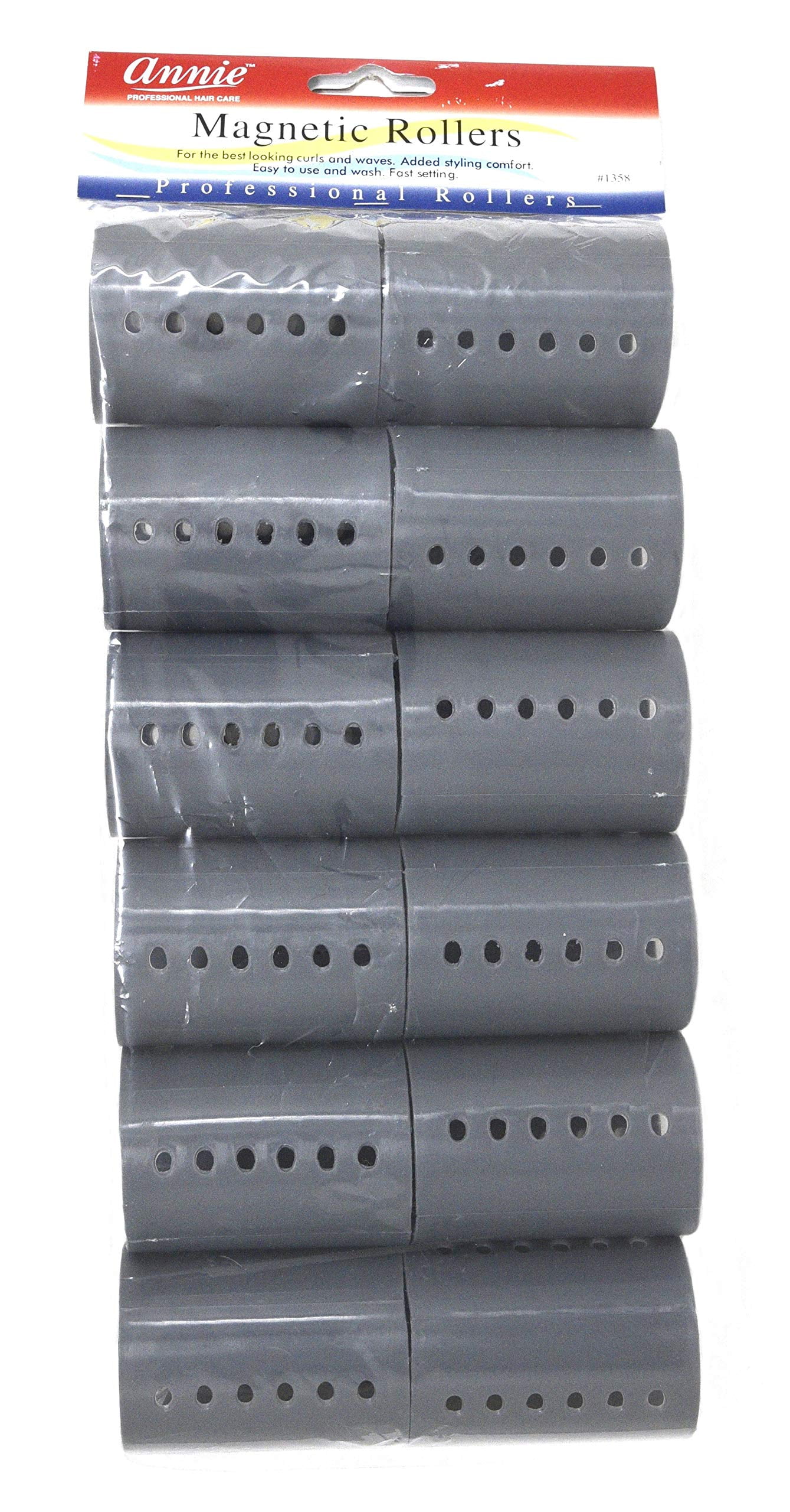 Annie Magnetic Rollers 12 Count Gray 2 #1358 - Walmart.com