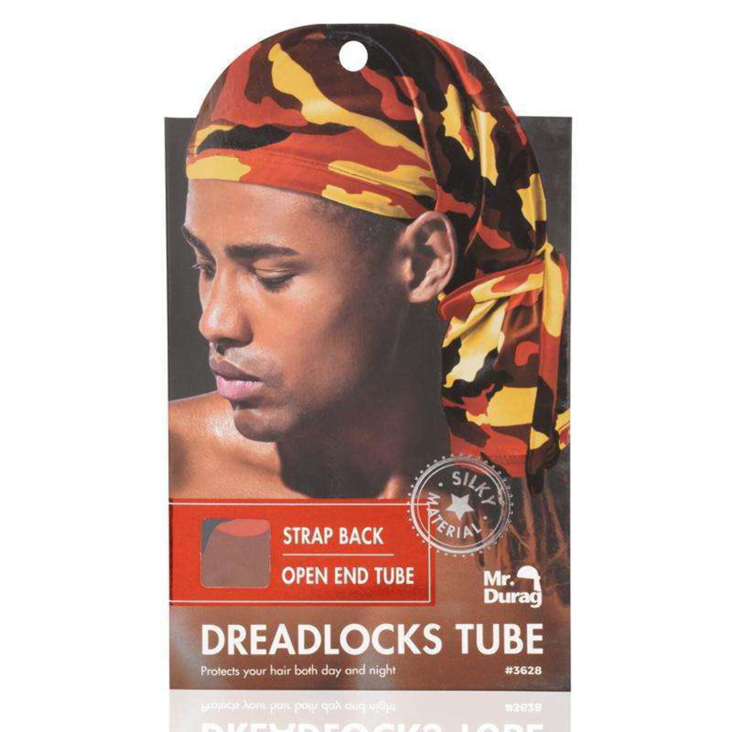 Mr. Durag #3628 Strap Back Dreadlocks Tube Camo Pattern Assorted Colors ...