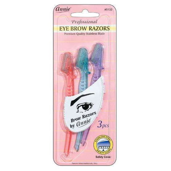 Annie Eyebrow Razor Set 3ct - ASST COLOR - Walmart.com