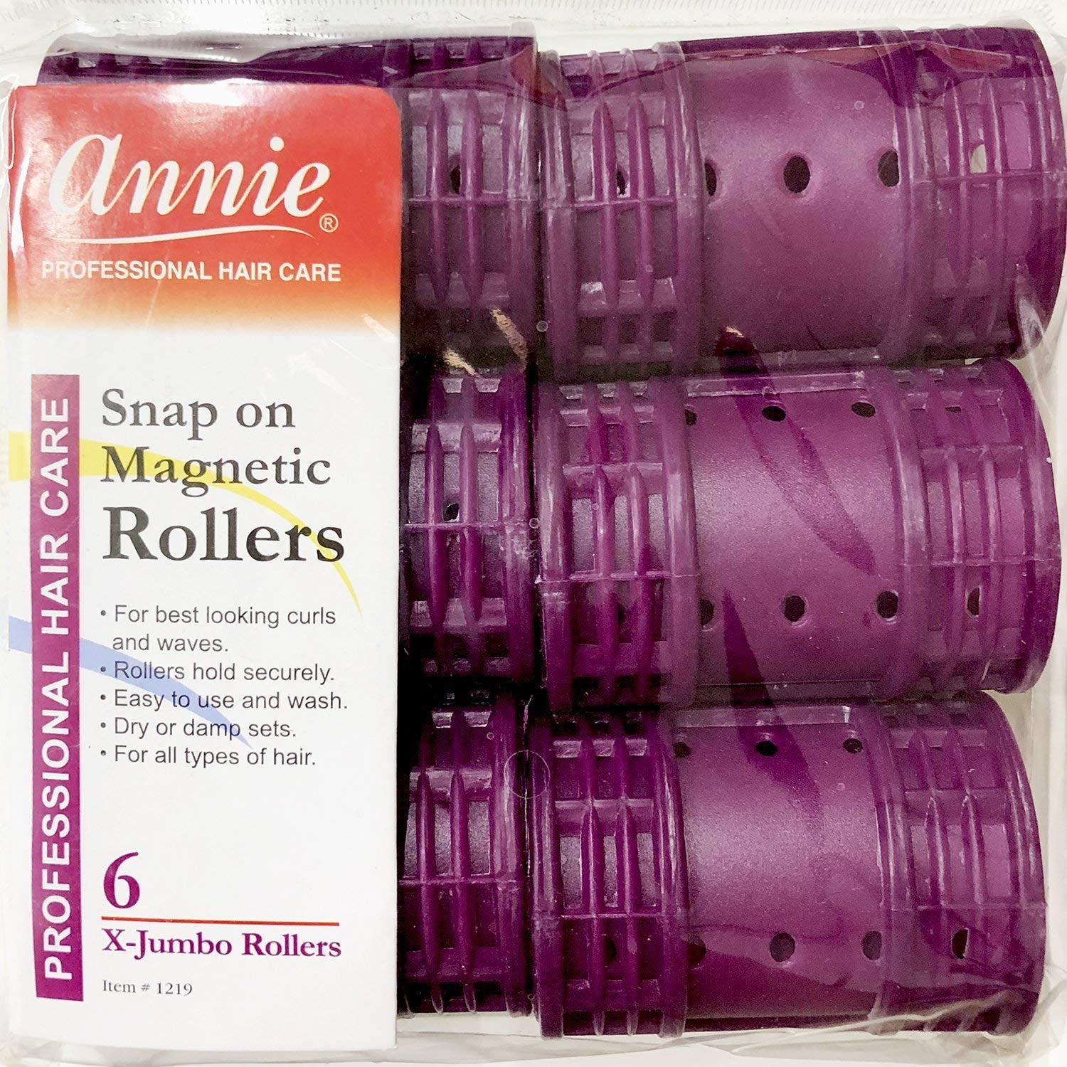 Annie- Professional Snap on Magnetic Rollers - Size (X Jumbo) - (1 ...