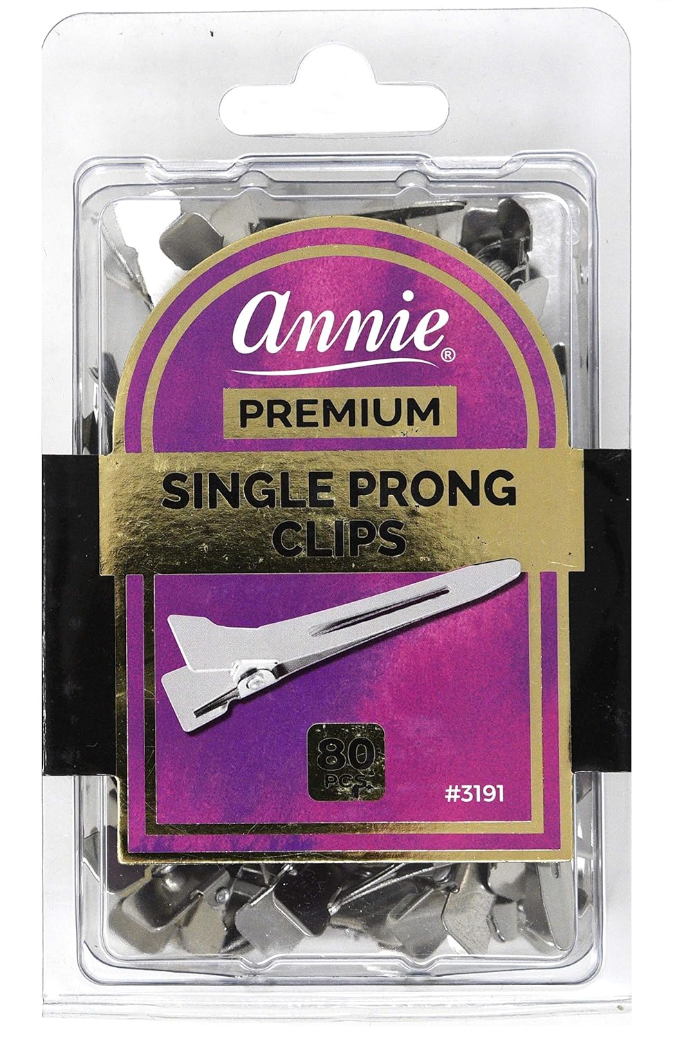 Annie Single Prong Clips, 80 Count - Walmart.com