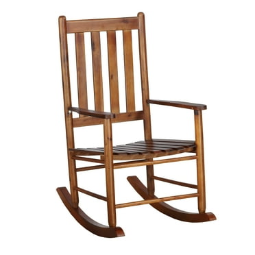 BplusZ Children's Wooden Indoor Rocking Chair, Natural Brown - Walmart.com
