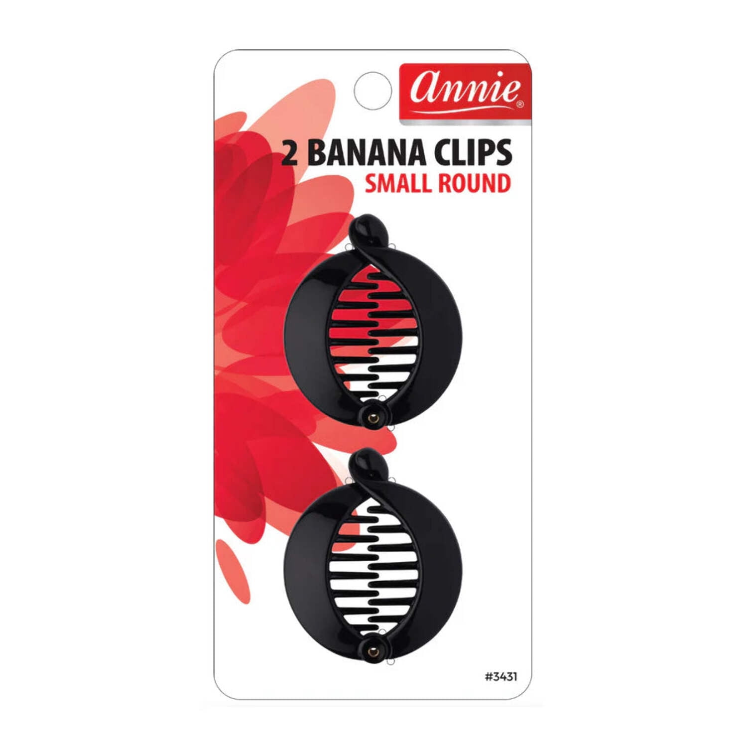 Annie Small Round Banana Clip - 2 ct - Walmart.com