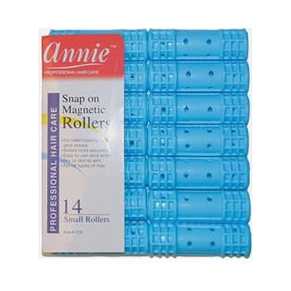 Annie Snap On Magnetic Rollers Blue 1/2" Small, 14/PK, Pack of 1, 12 ...