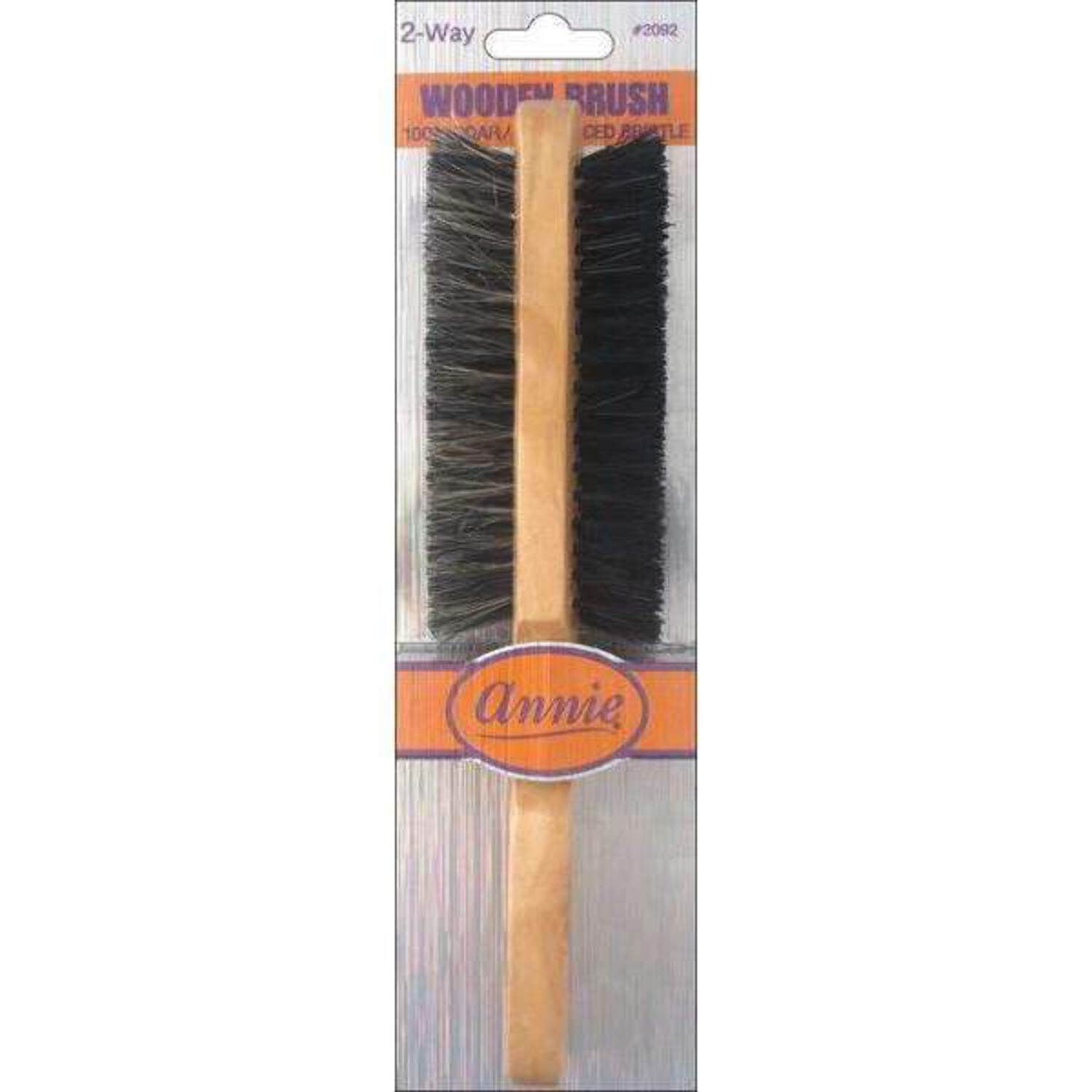 Annie Two Way Wooden Brush 5 Row Soft and Hard #2092 - Walmart.com