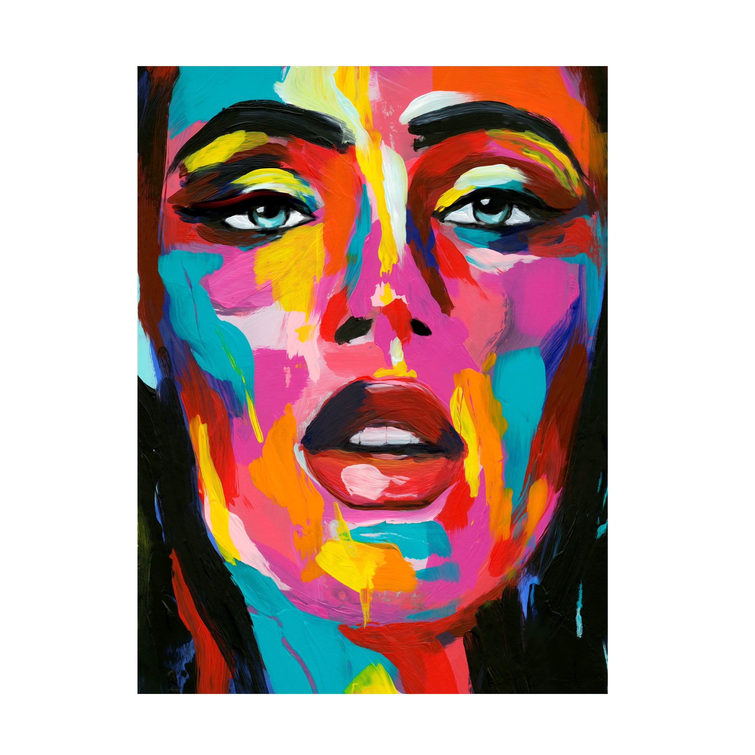 Annie Warren 'Prismatic Pout II' Canvas Art - Walmart.com