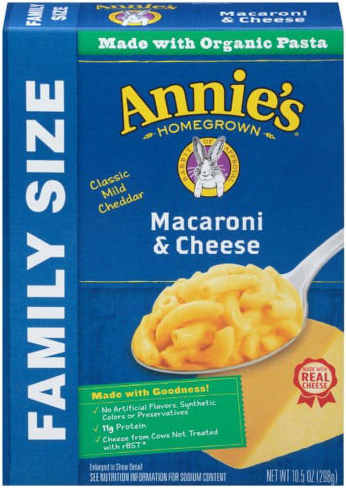 Annie's Classic Mild Cheddar Mac & Cheese, 10.5 Oz (Pack of 8 ...