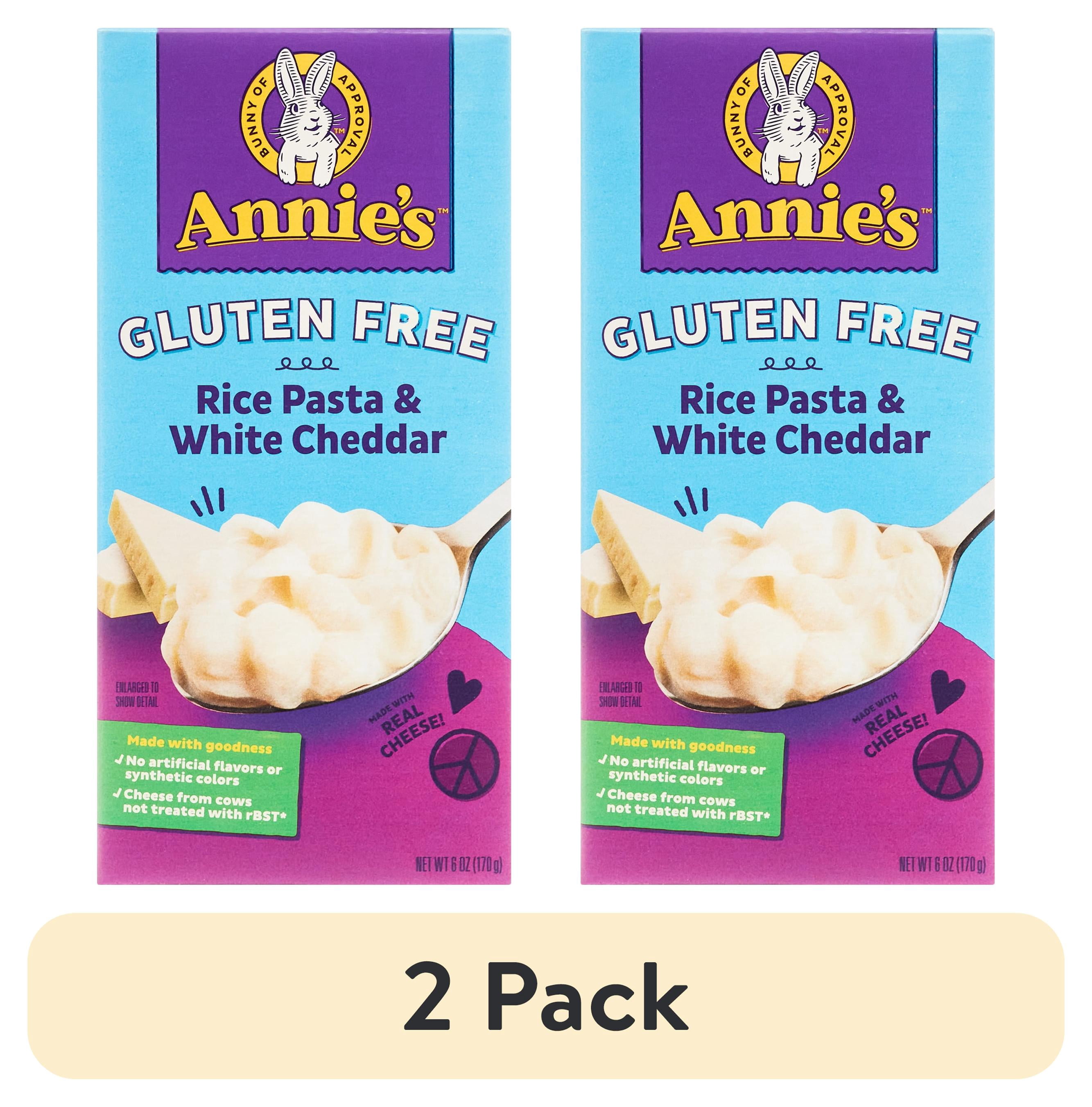 (2 pack) Annie's Gluten Free Macaroni and Cheese, Rice Pasta and White ...