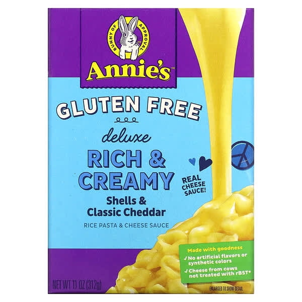 Annie's Homegrown, Deluxe Rich & Creamy, Rice Pasta & Cheese Sauce ...