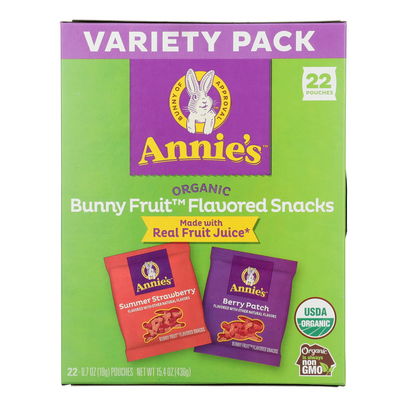 Annie's Homegrown - Fruit Snack Organic 2 Variety Pack 22 Count - Case ...