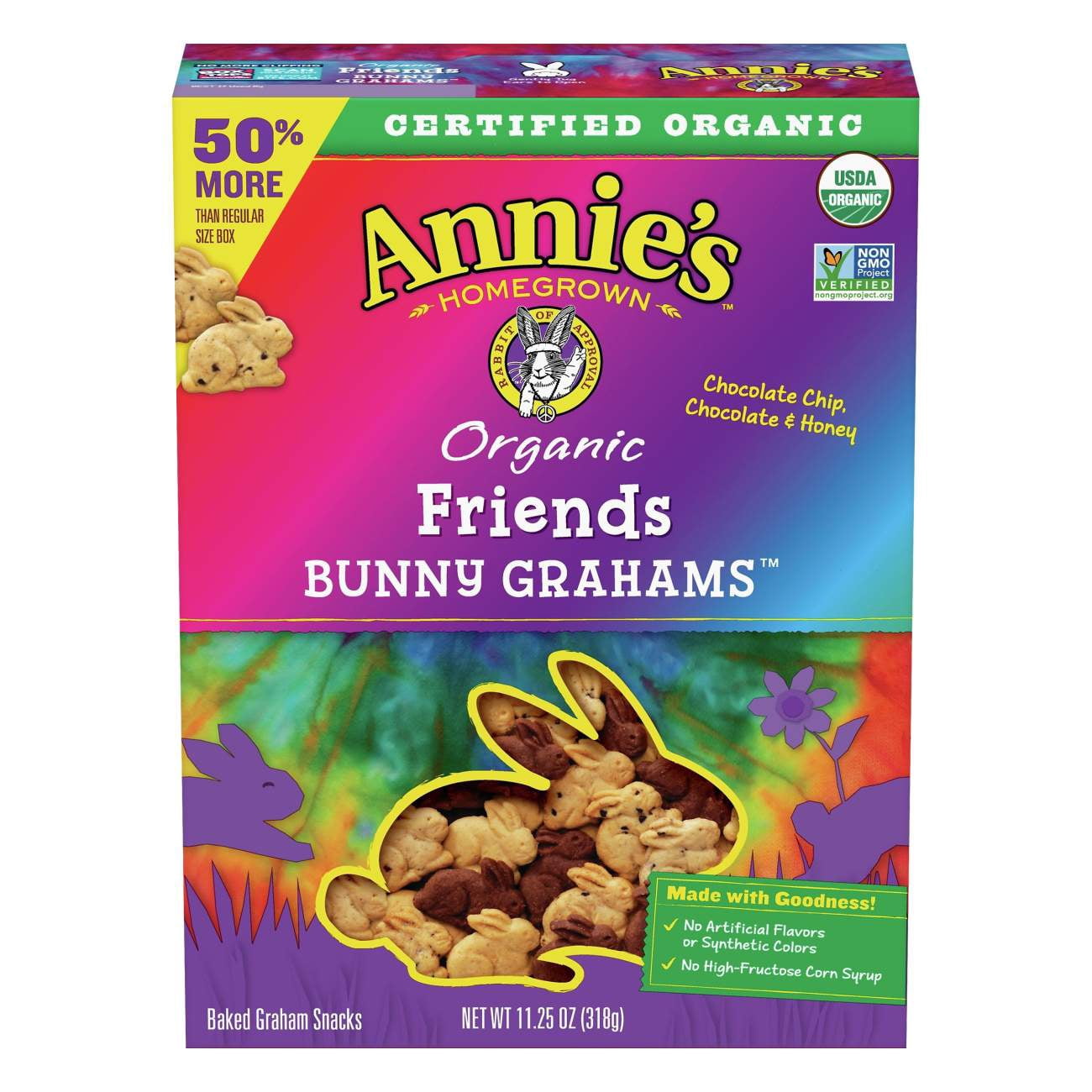 Annie's Homegrown Organic Friends Bunny Grahams, 11.25 oz PACK OF 1 ...