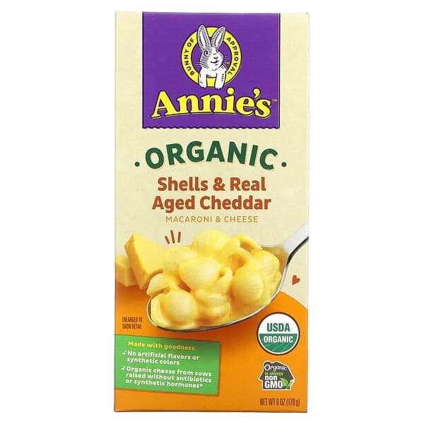 Annie's Homegrown, Organic Macaroni & Cheese, Shells & Real Aged ...