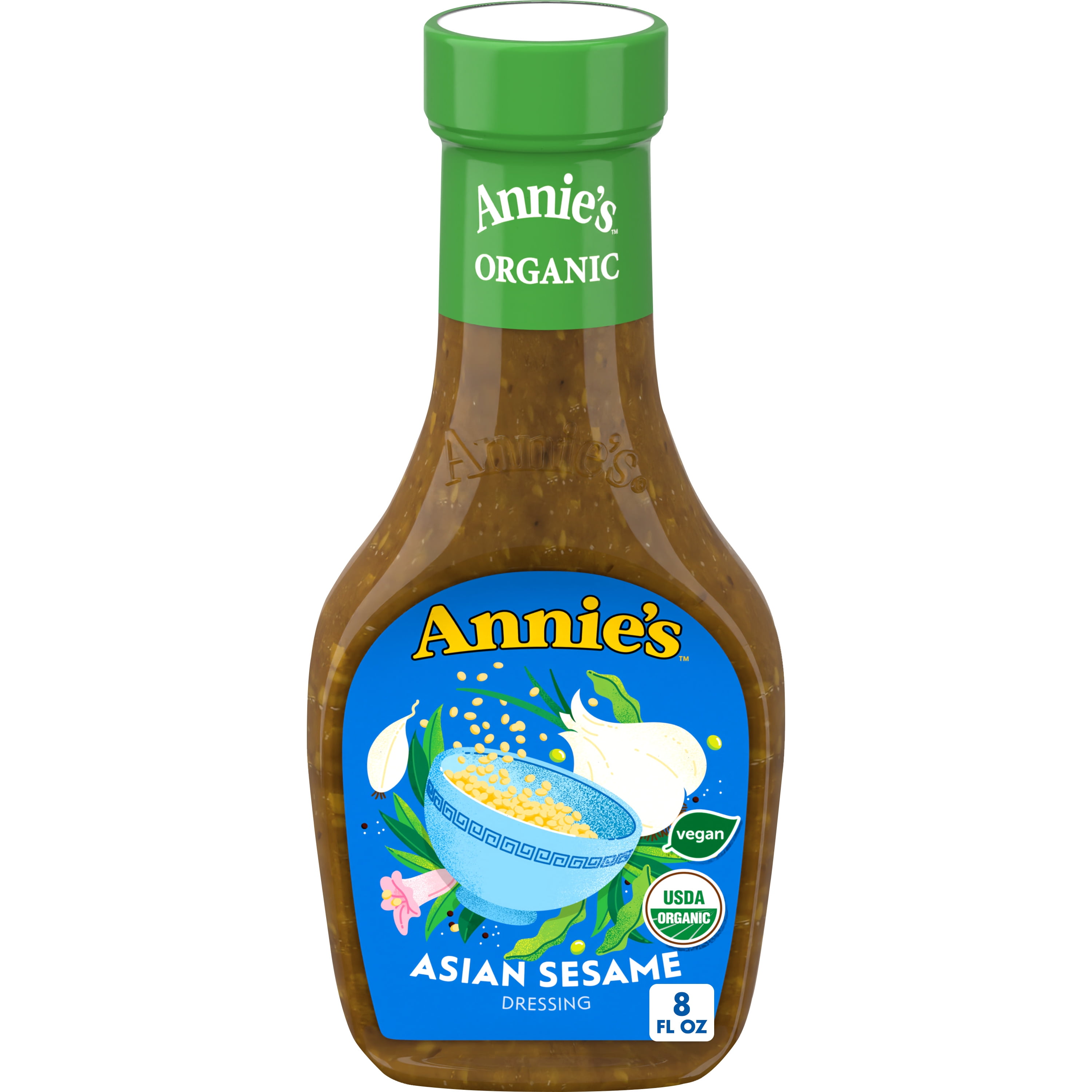 Annie's Organic Asian Sesame Salad Dressing, Non-GMO, 8 fl oz - Walmart.com