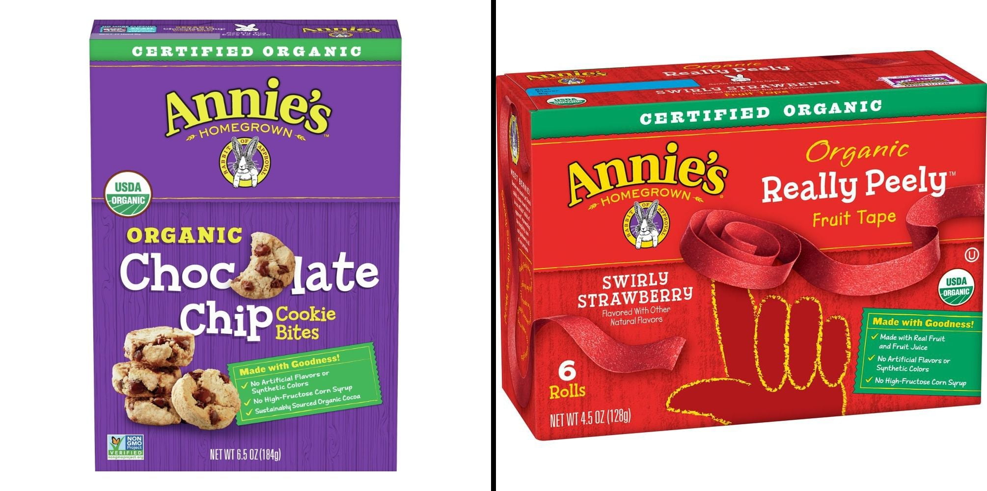 Annie's Organic Chocolate Chip Cookie Bites 6.5 oz & Annie's Organic ...