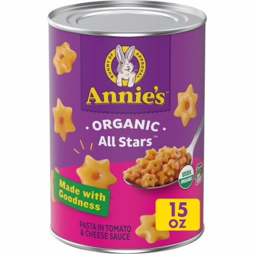 Annie's Organic Pasta All Stars Tomato and Cheese Sauce Canned Pasta 15 ...