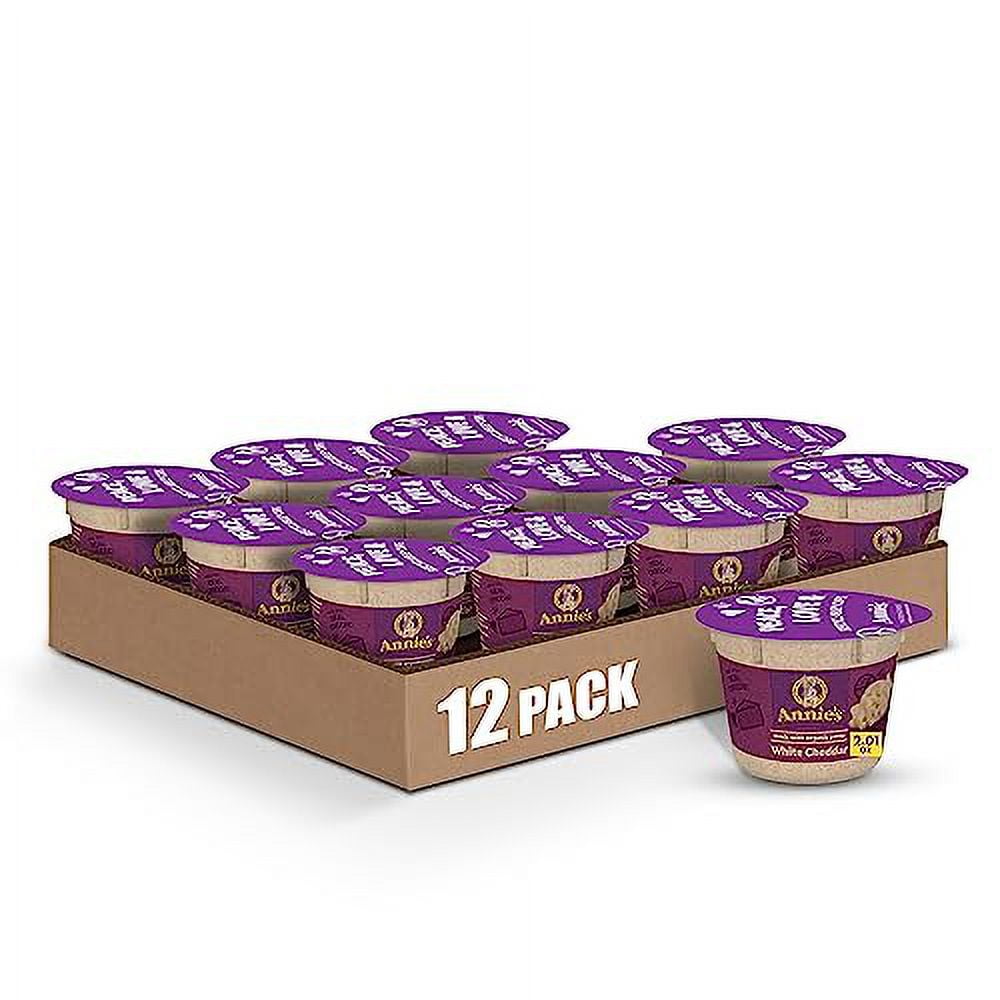 Annie's Organic White Cheddar Macaroni and Cheese, Microwavable Cup, 2. ...