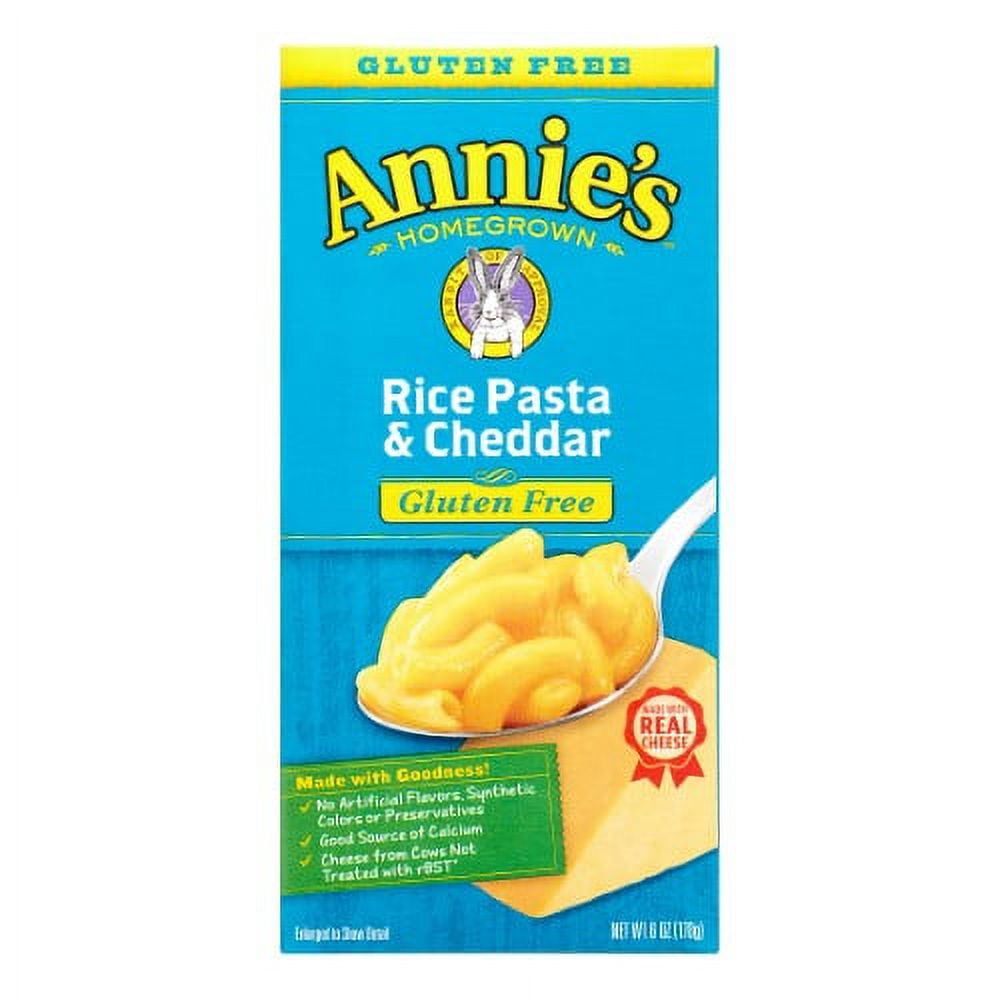 Annie's, Rice Pasta & Cheddar Macaroni & Cheese (Pack of 48) - Walmart.com