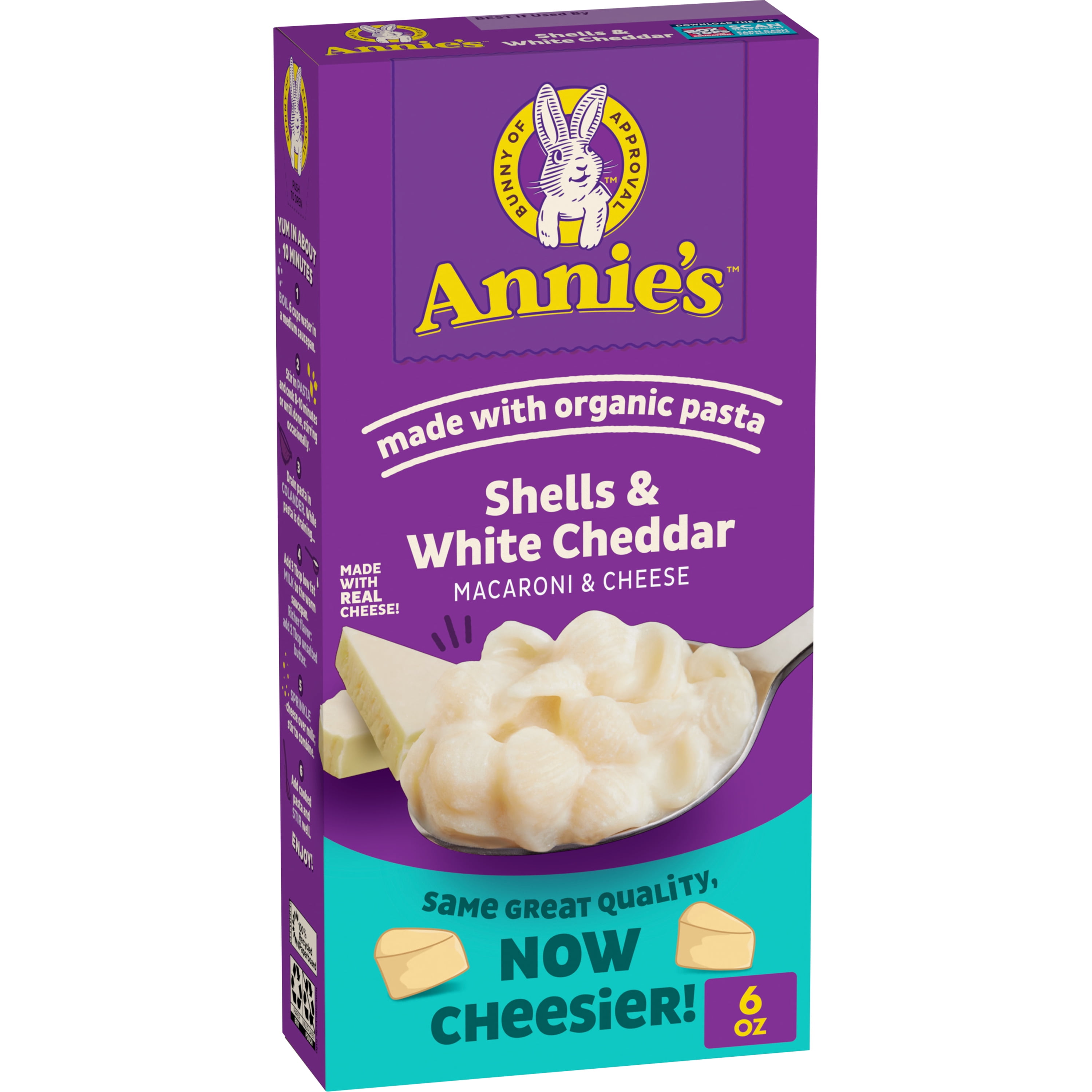 Annie's Shells and White Cheddar Macaroni and Cheese, Kids After School ...