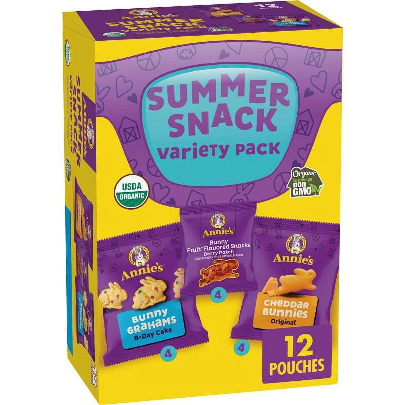 Annie's Sweet and Salty RRF12 Snack Variety Pack, Cheddar Bunnies ...