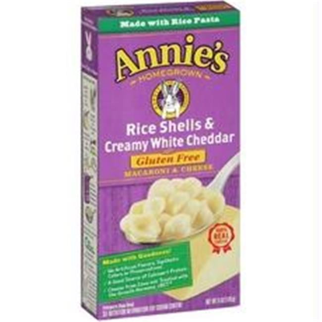 Annies Homegrown Rice Shells And Creamy White Cheddar Gluten Free ...