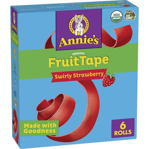 Annies Organic Fruit Tape, Swirly Strawberry, Non-Gmo And Organic Fruit ...