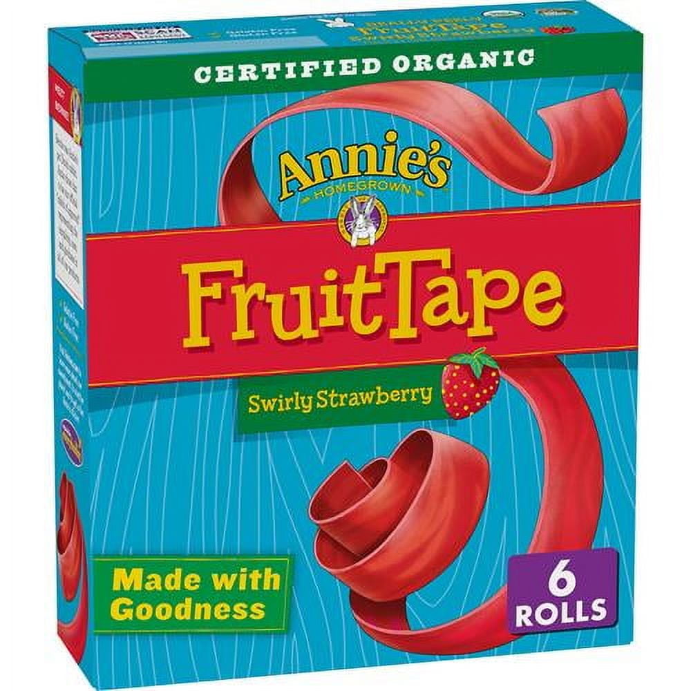 Annies Organic Fruit Tape, Swirly Strawberry, Non-Gmo And Organic Fruit ...