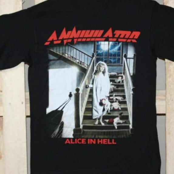 Annihilator band Alice In Hell black T-shirt short sleeve All sizes ...
