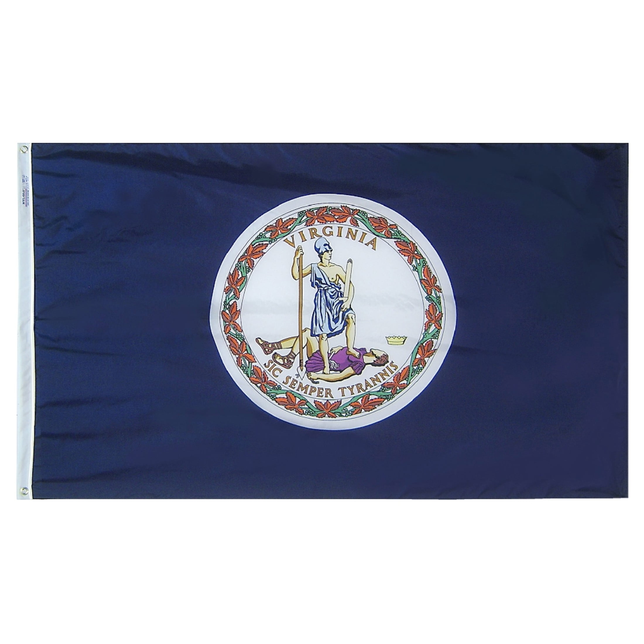Annin Flag Makers Virginia State 3x5 Ft Nylon SolarGuard Nyl-Glo Flag ...