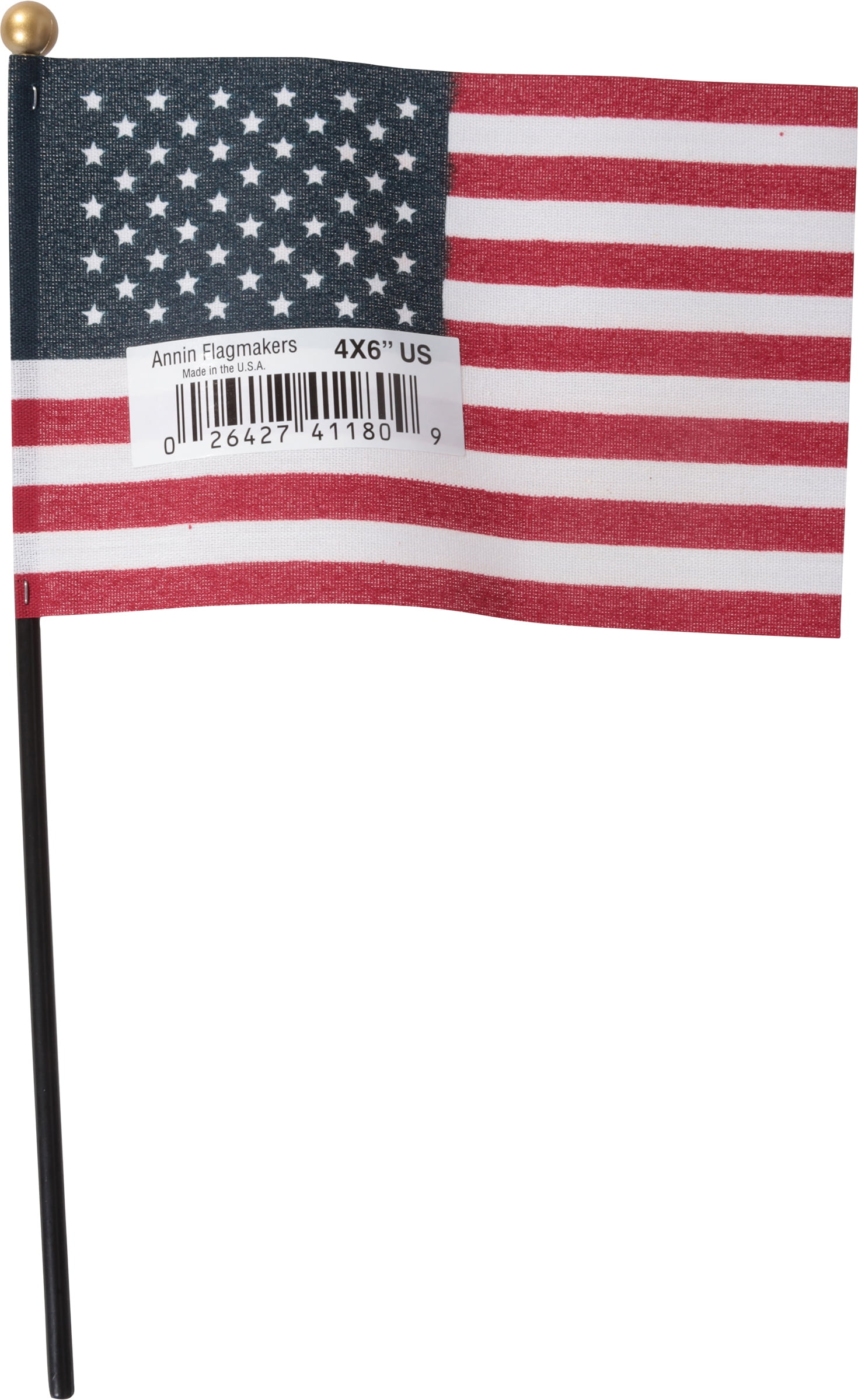 Annin Flagmakers 41192 4 x 6 in. US Hand Flag- Pack Of 48 - Walmart.com