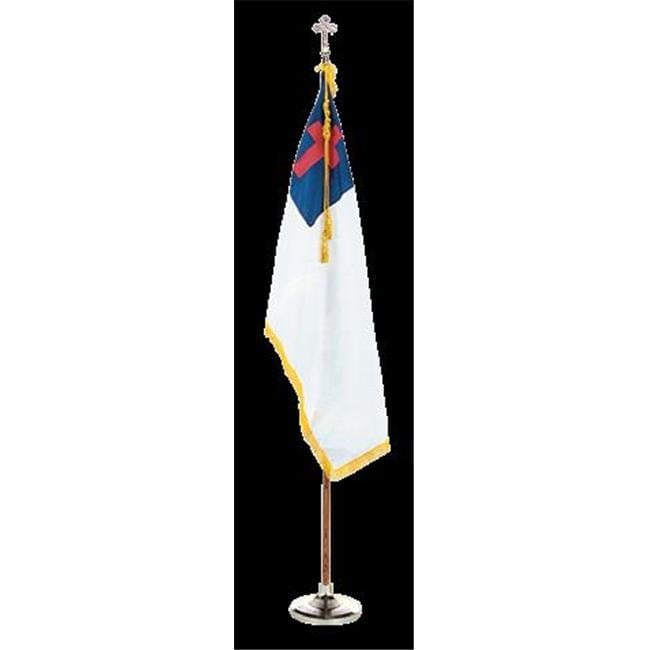 Annin Flagmakers 91902 2 x 3 ft. Colonial Nylon - Glo Christian Fringe ...