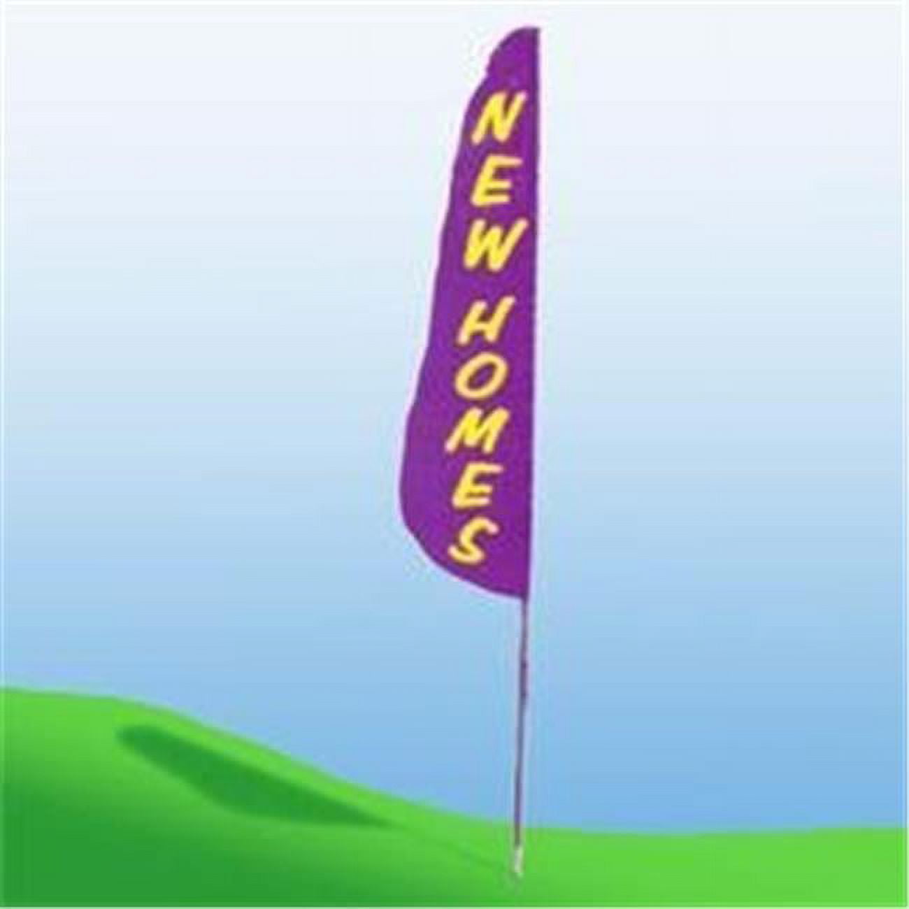 Annin Flagmakers 923 Nyl-Glo New Homes Feather Flag-2 ft. X 8 ft ...