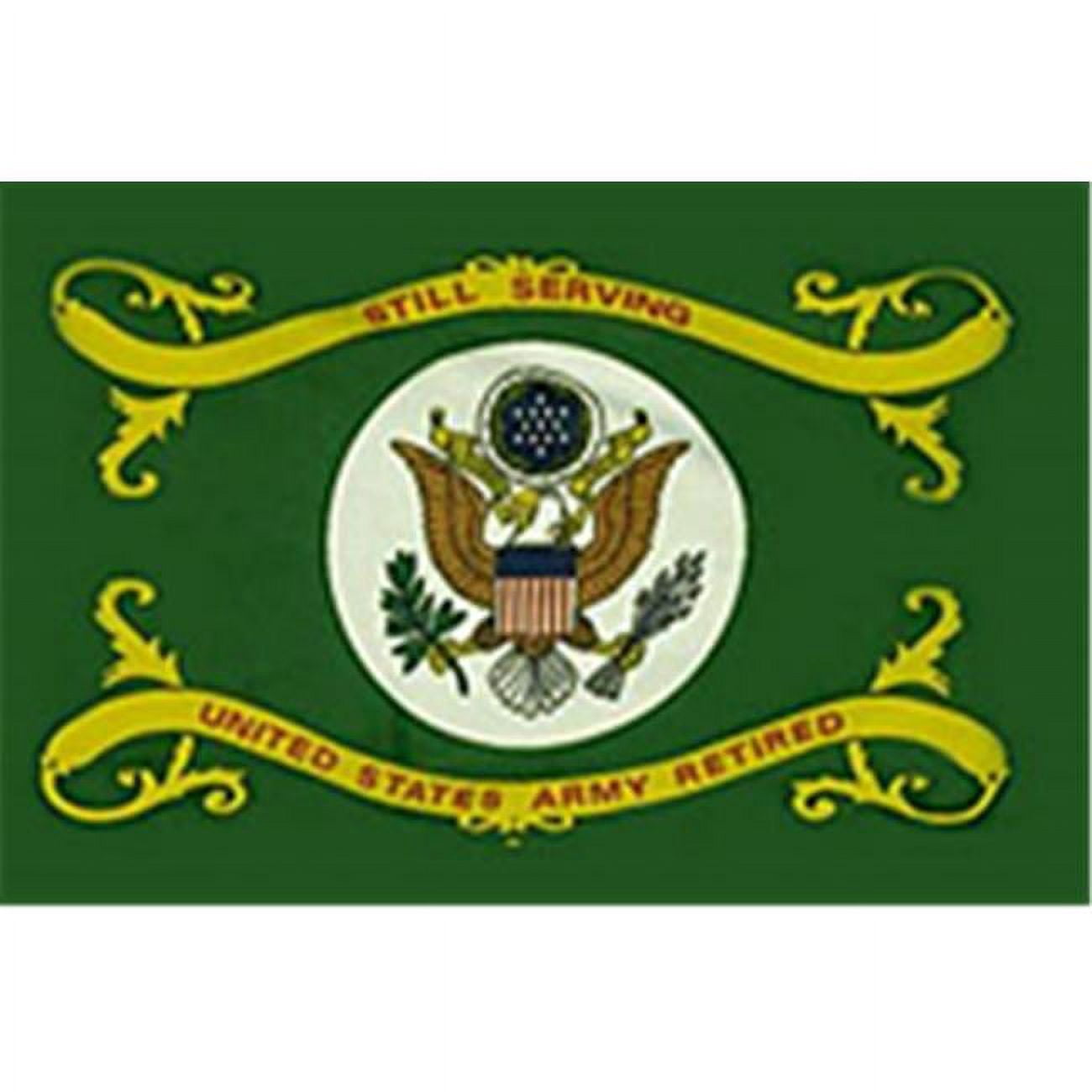 Annin Flagmakers 975561 3 ft. X 4 ft. Nyl-Glo U.S. Army Retired Flag ...