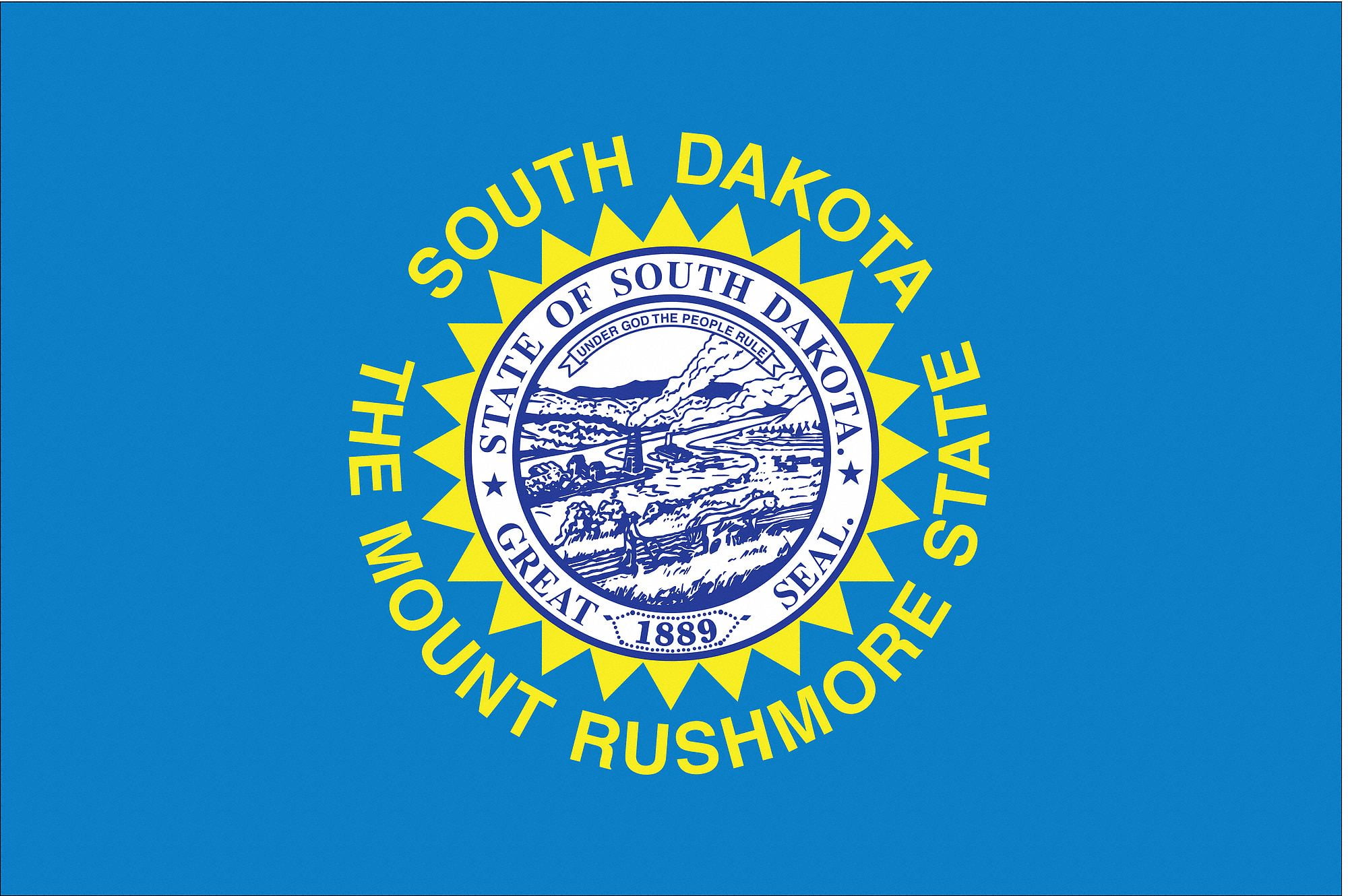annin flagmakers model 144960 south dakota state flag 3x5 ft. nylon ...