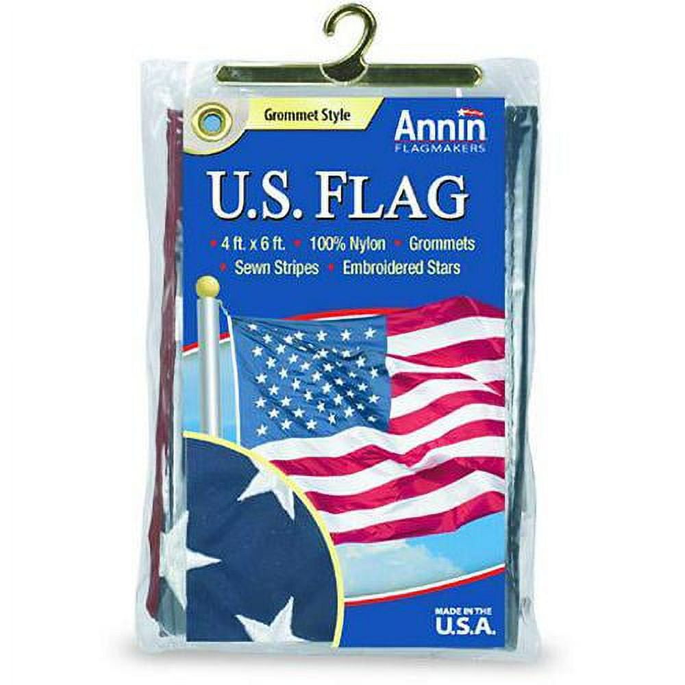 Annin Nylon US Flag, 4 ft. x 6 ft. - Walmart.com