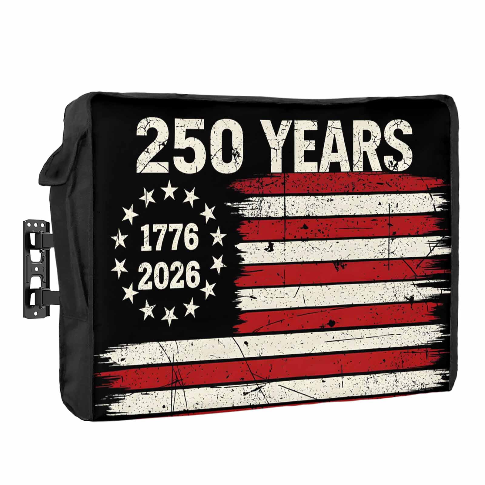 Anniversary America Flag Waterproof Outdoor TV Cover, Independence Day ...