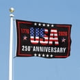 Anniversary Banner Patriotic Celebration Pennant Window Wall Hanging ...
