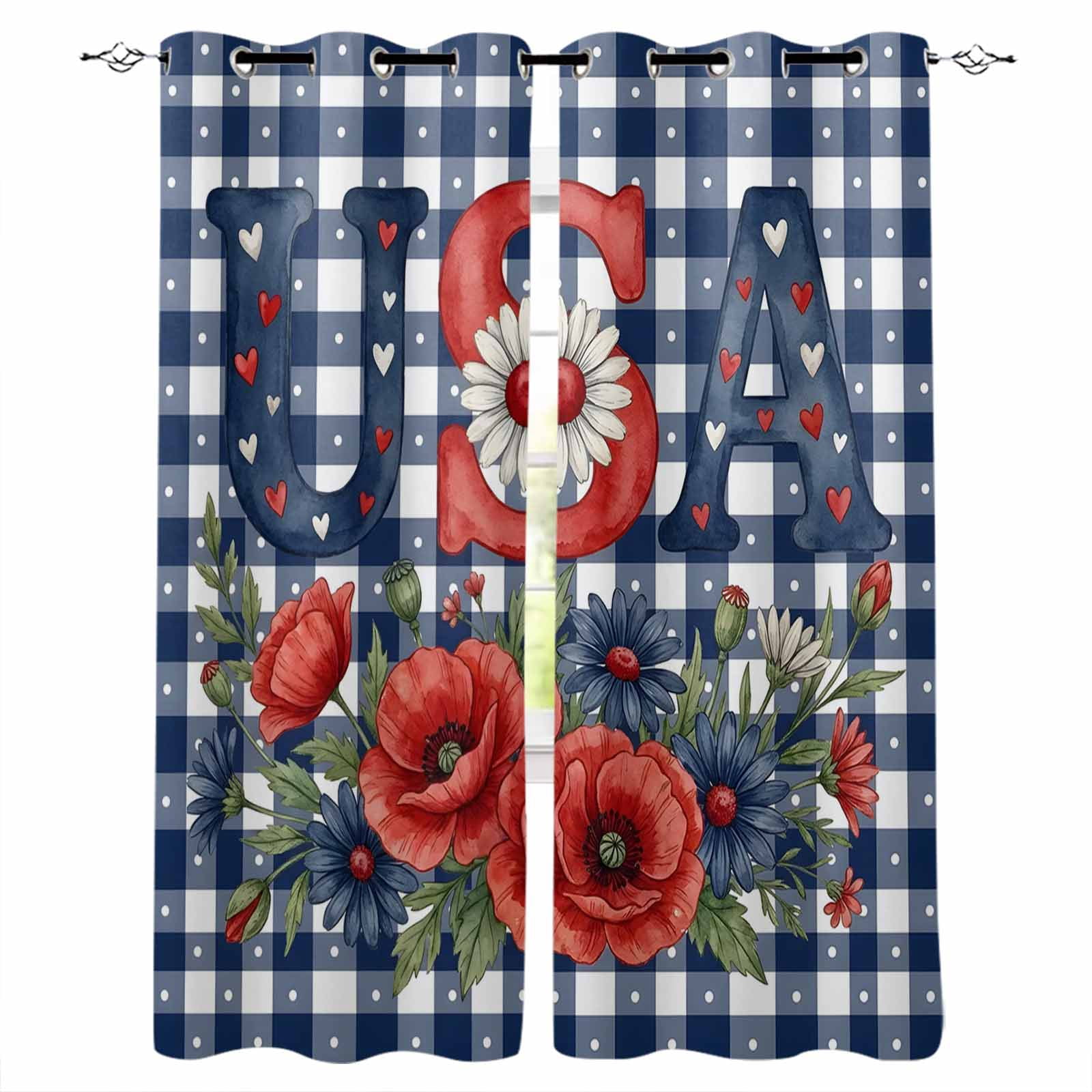 Anniversary Blackout Curtains for Bedroom/Living Room, Thermal ...