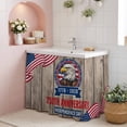 Anniversary Cabinet Curtains 35" W x 35" L, Patriot Eagle USA Flag ...