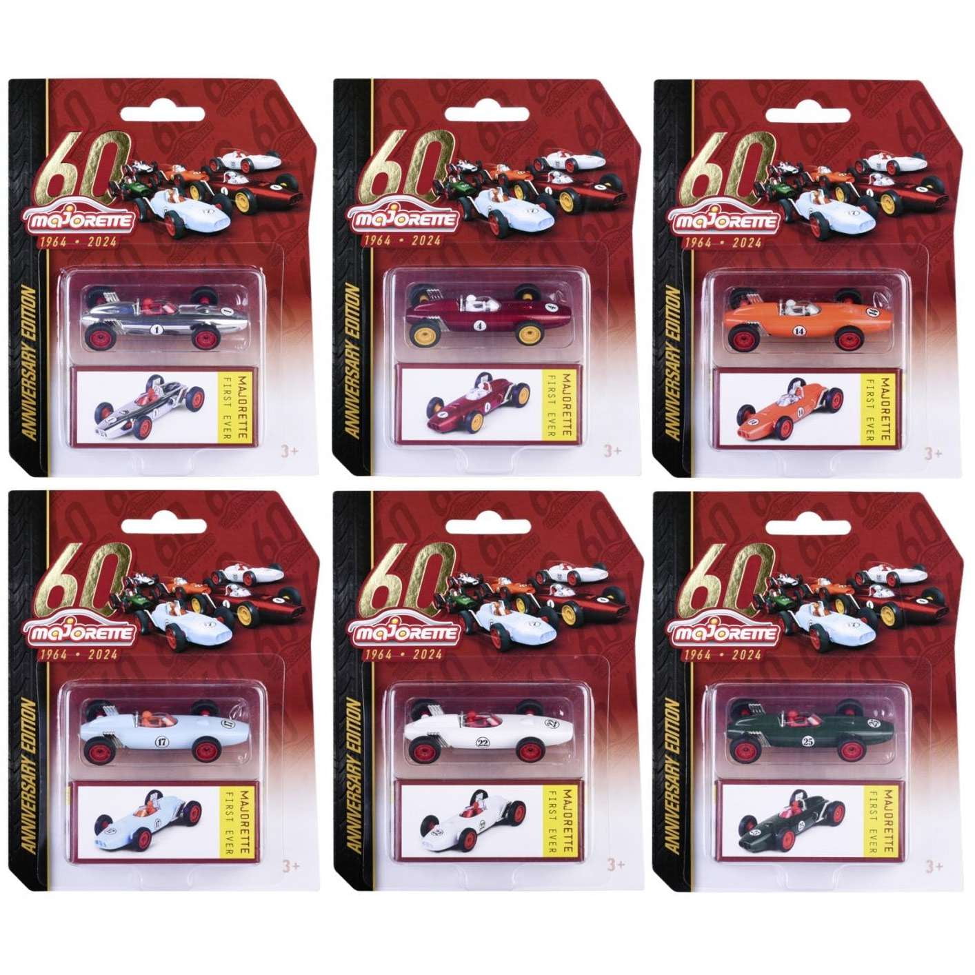 Anniversary Edition Majorette First Ever Diecast Car Set (6 Diecast ...