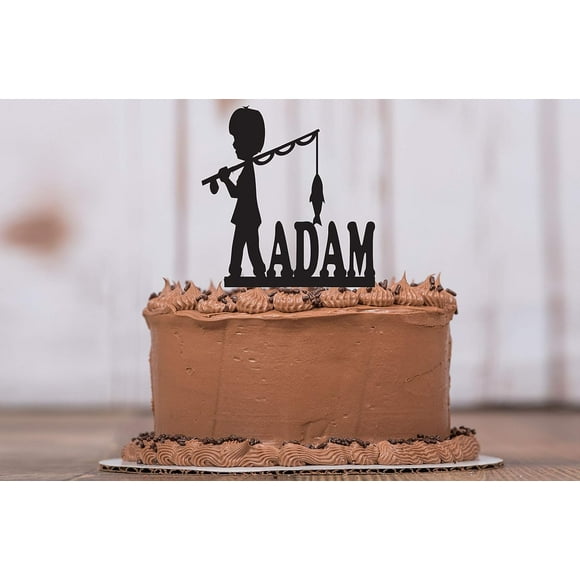 Fishing Birthday Cake Topper