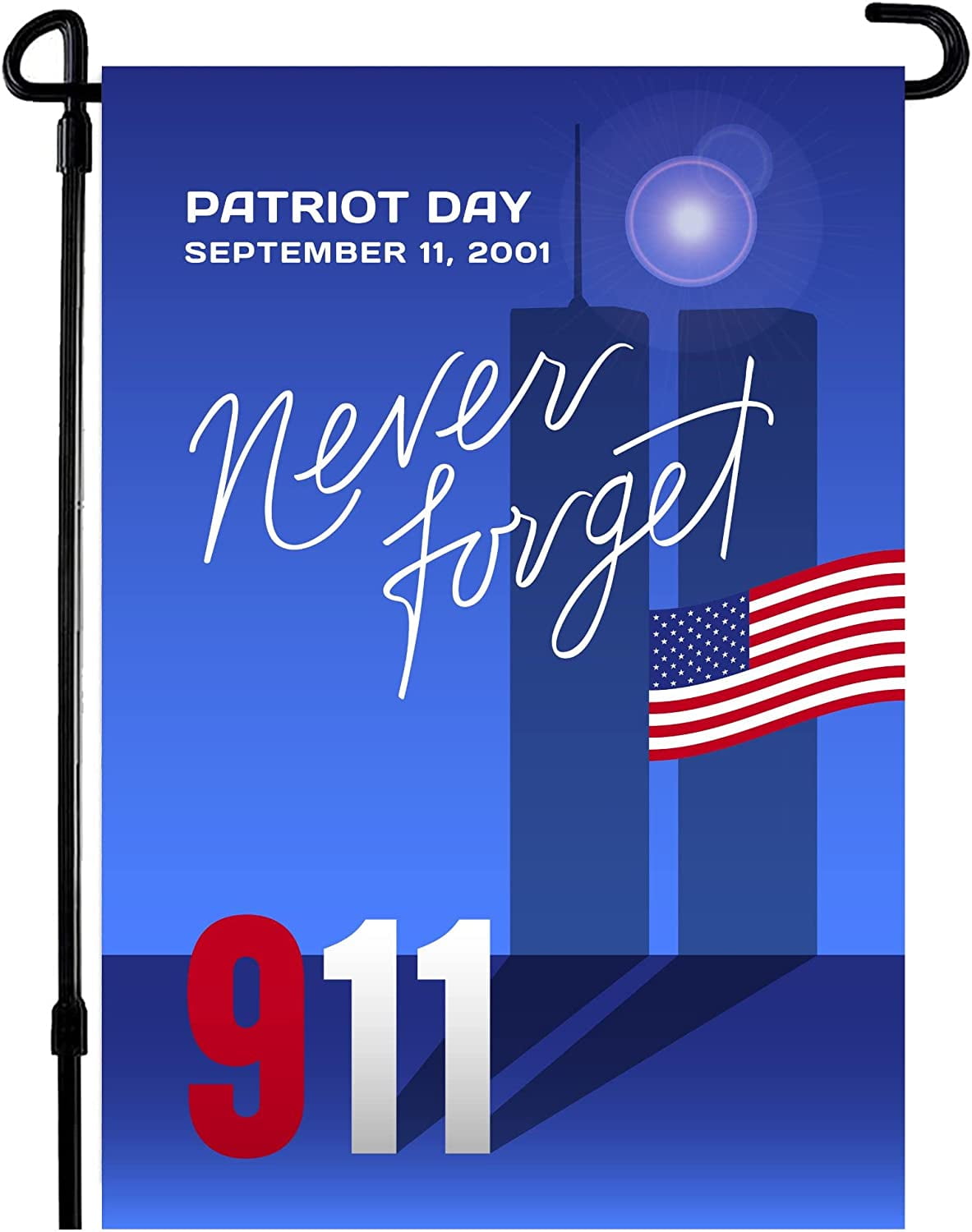 Anniversary Flag - Never Forget 911 Memorial Flag - Premium Double ...
