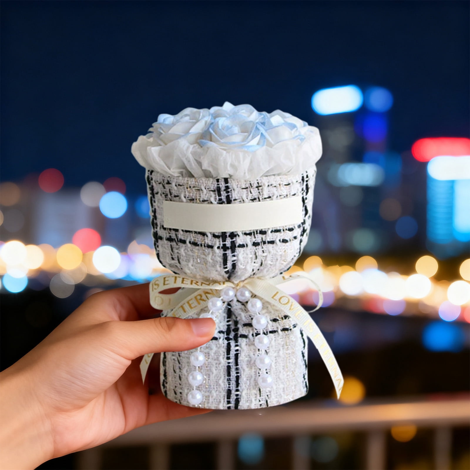 Anniversary Gifts For Women Rose Simulation Flowers Mini Bouquet ...