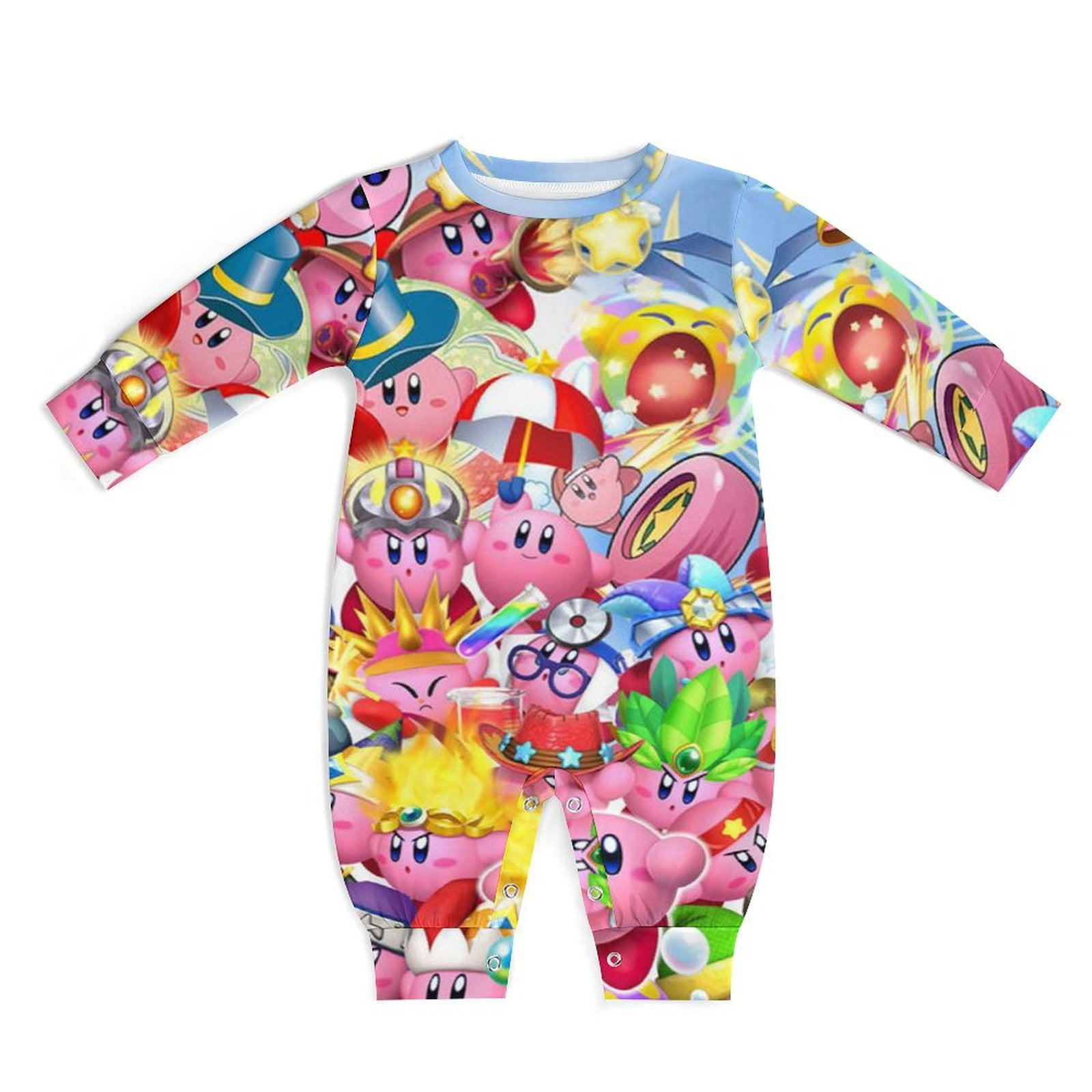 Anniversary Kirby Baby Rompers One-Piece Long Sleeve Jumpsuit Bodysuits ...