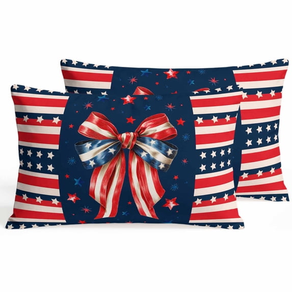 Anniversary Lumbar Pillow Covers 12 x 20 Inch Pillow Covers Set of 2 ...